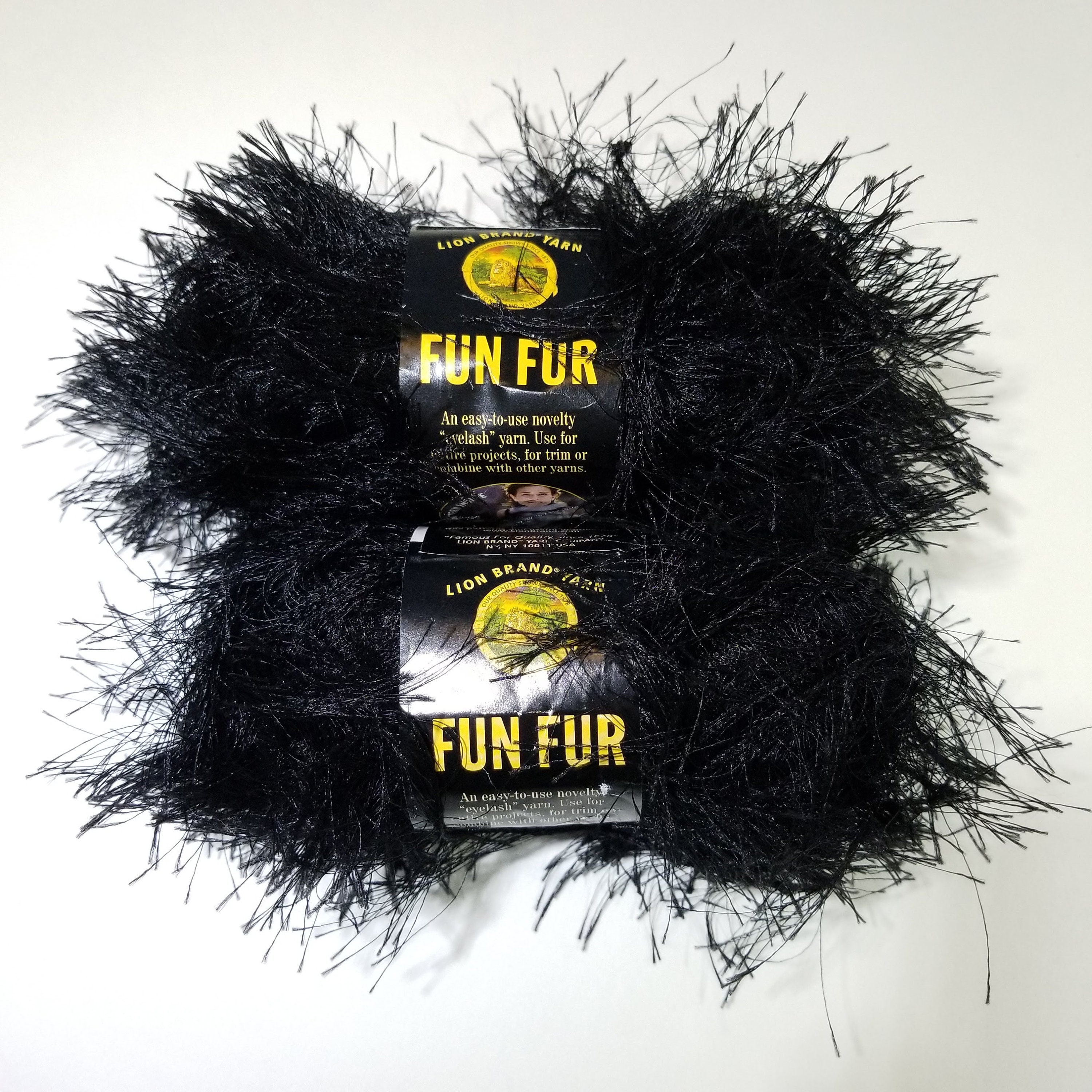 Fun Fur Yarn by Lion Brand Furry Yarn Novelty Yarn Eyelash | Etsy