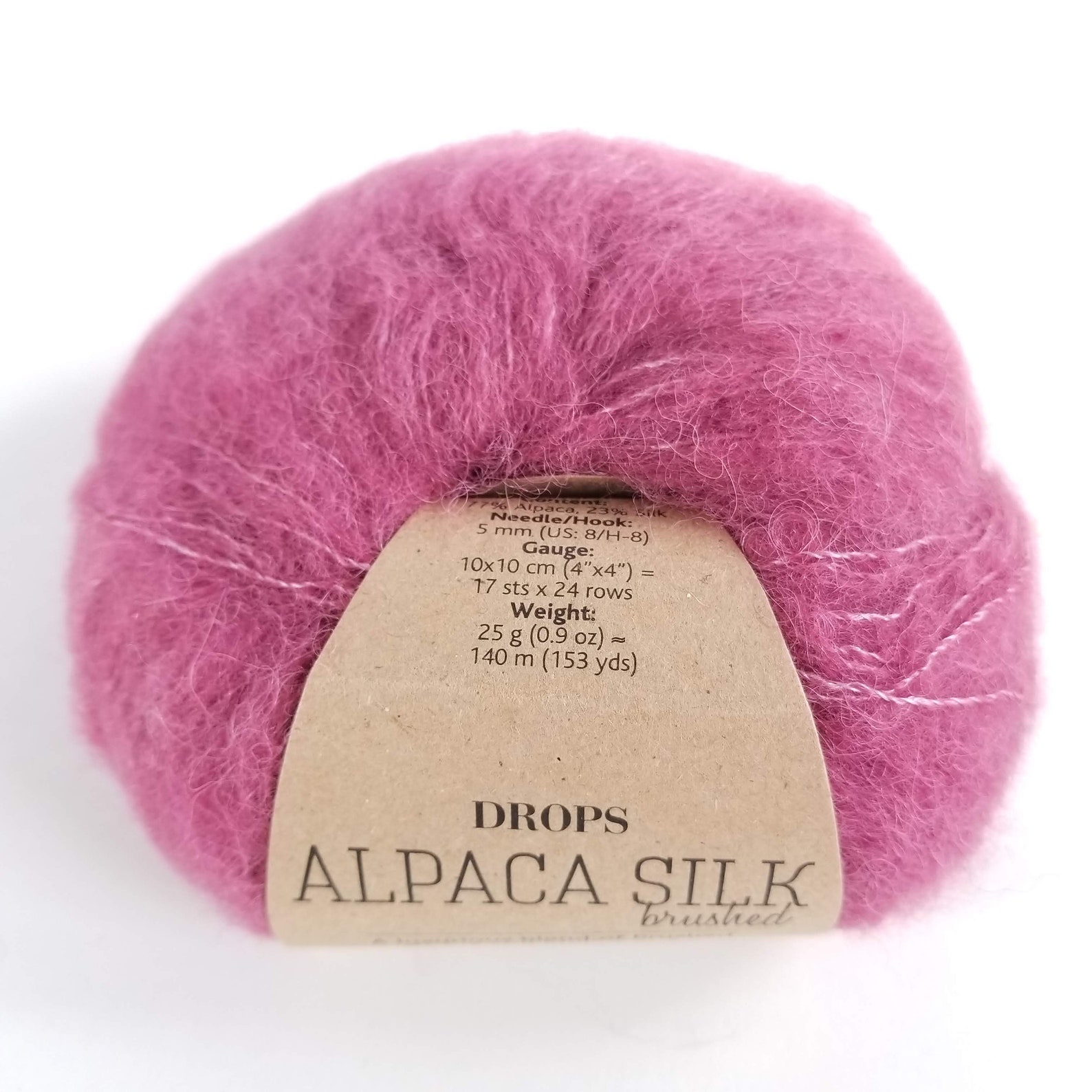 DROPS Brushed Alpaca Silk Yarn, Mohair Yarn, Worsted Weight Yarn ...