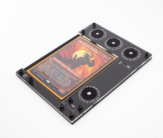 Commander EDH Command Zone Tray Acrílico con rastreadores de | Etsy