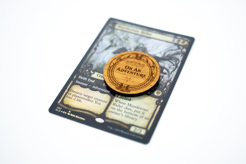 Magic the Gathering on an Adventure Coin or Token - Etsy