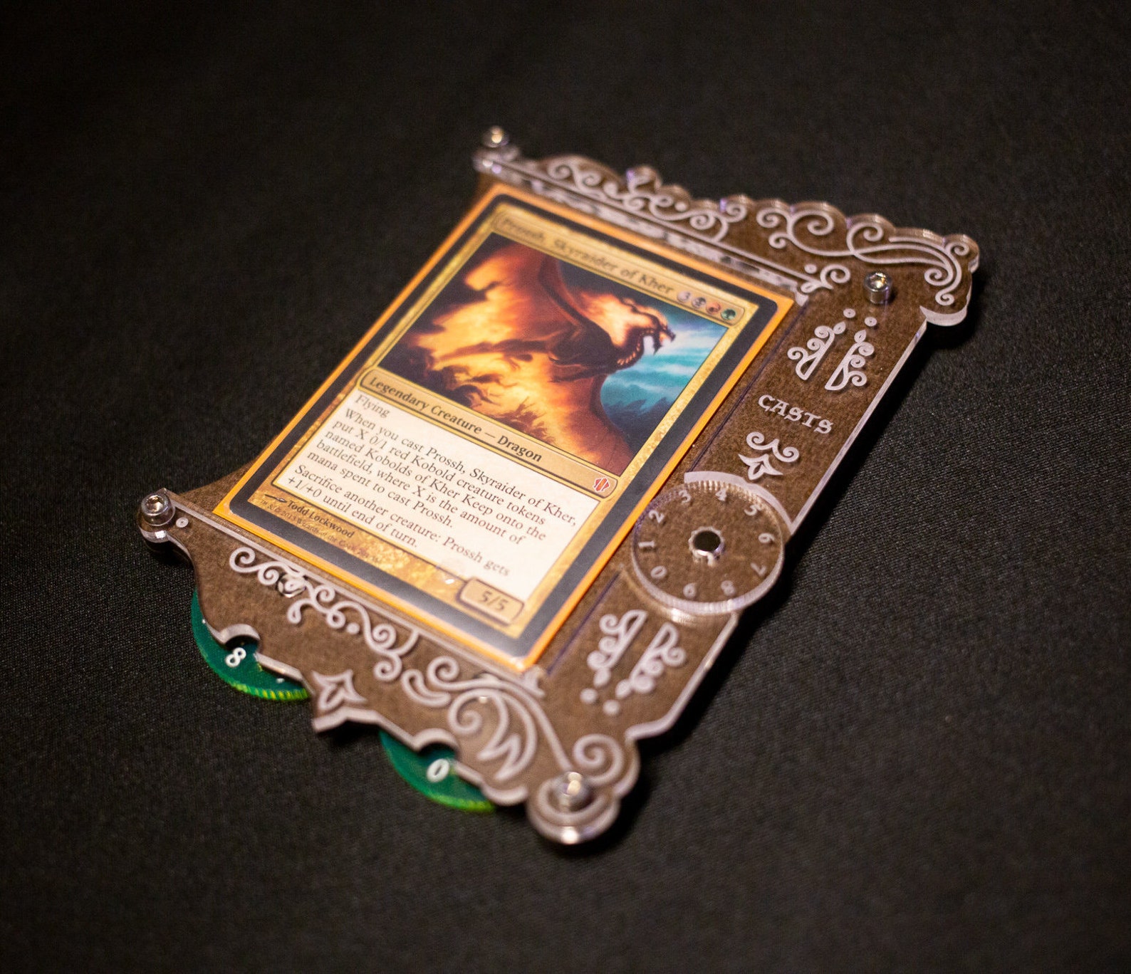 Commander EDH Command Zone Tray with Life Counter MTG Magic | Etsy