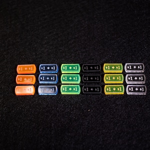 Acrylic Magic Plus 1 +1 Counters Tokens Set - MTG Magic the Gathering ...
