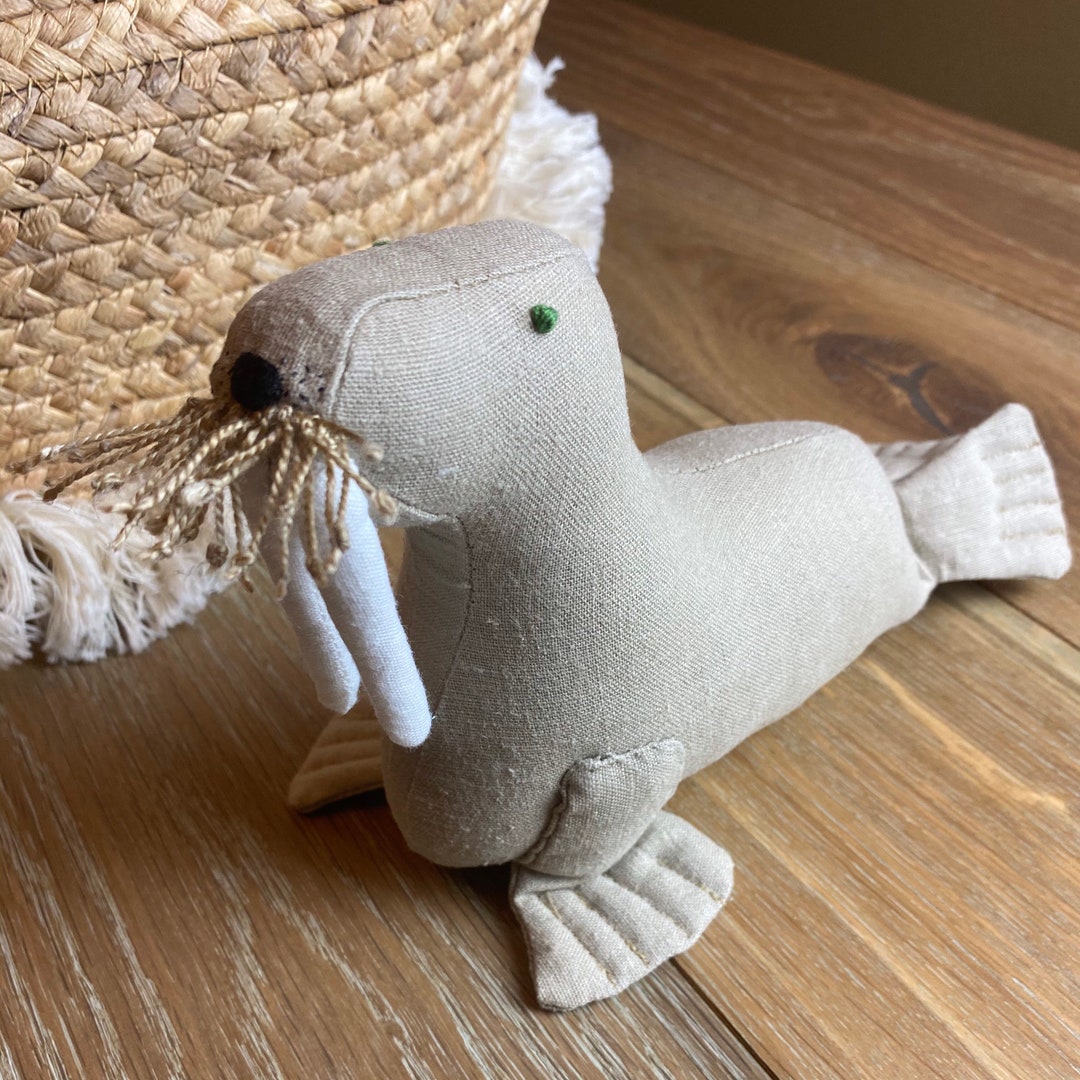 Handmade Walrus, Stuffed Animal Walrus, Sea Animal Walrus, Ocean Animal ...