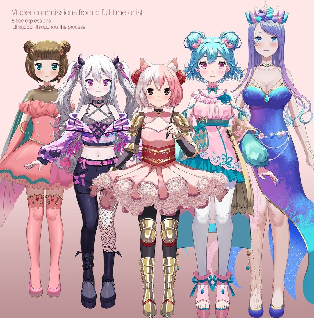 CUSTOM VTUBER Full Body - Etsy