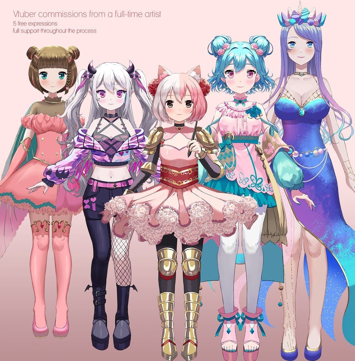 CUSTOM VTUBER Full Body - Etsy