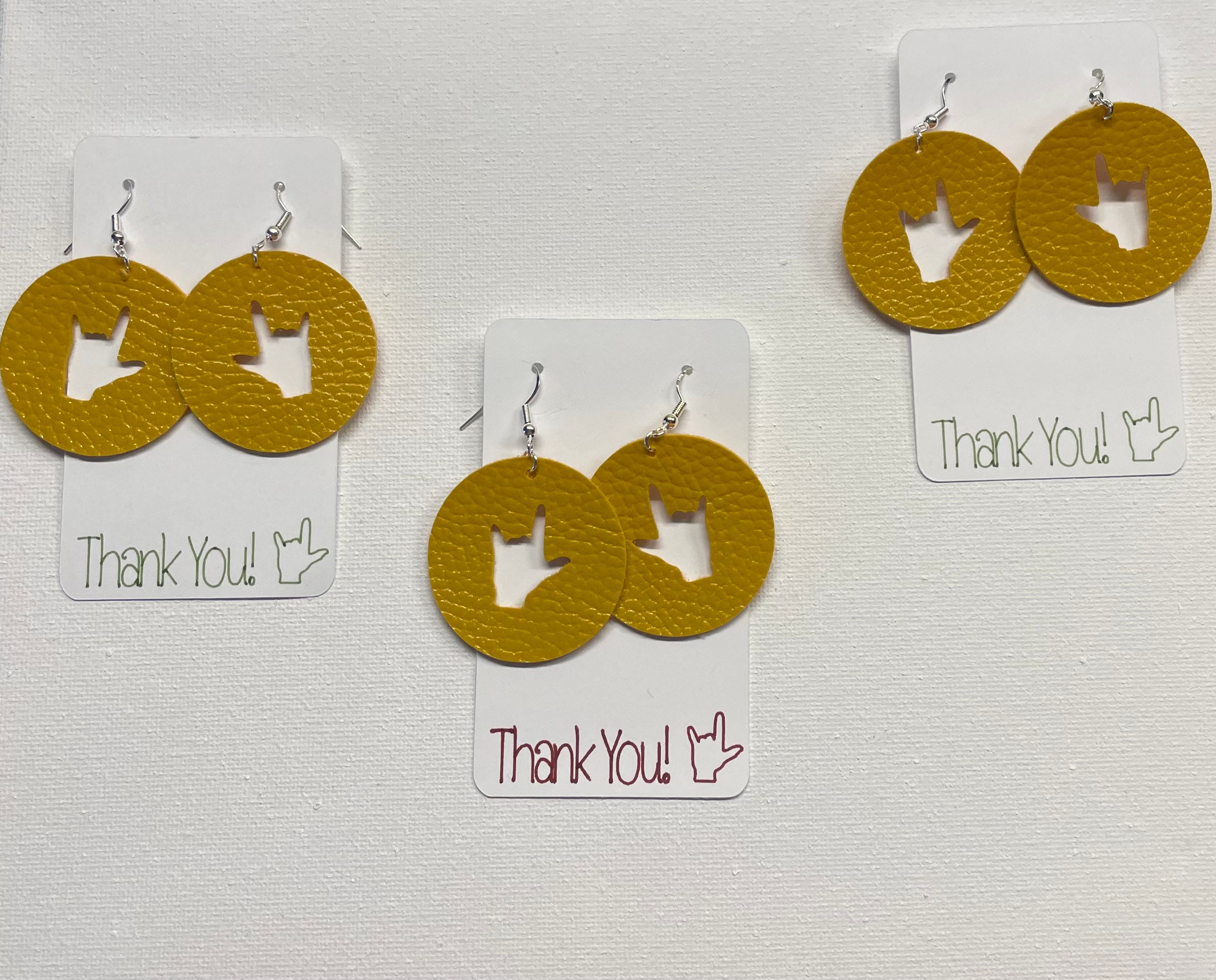 American Sign Language I Love You Earrings - Etsy