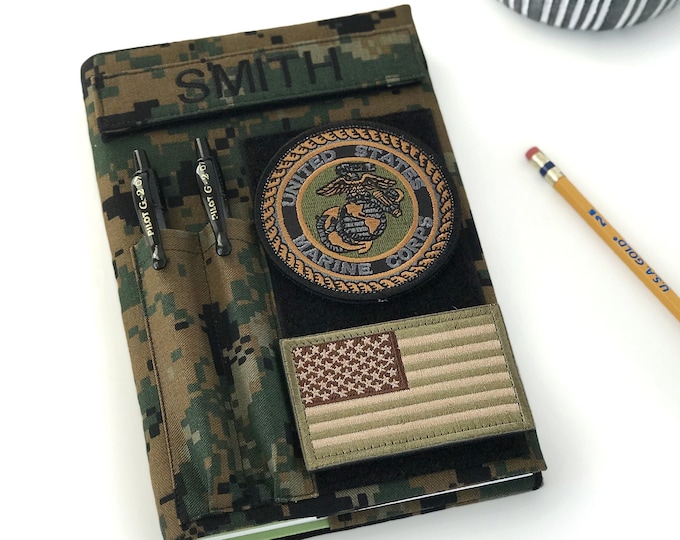Book Cover for Green Journal 5x8” With Tape for Patches | Military ...