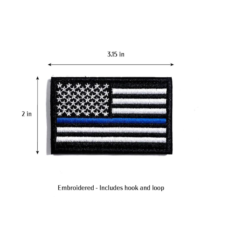 Tactical USA Flag Patch With Hook and Loop for Book Covers, Backpacks ...