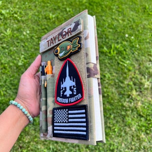 Book Cover for Military-method Notebook by N. Mcpherson With Loop Tape ...