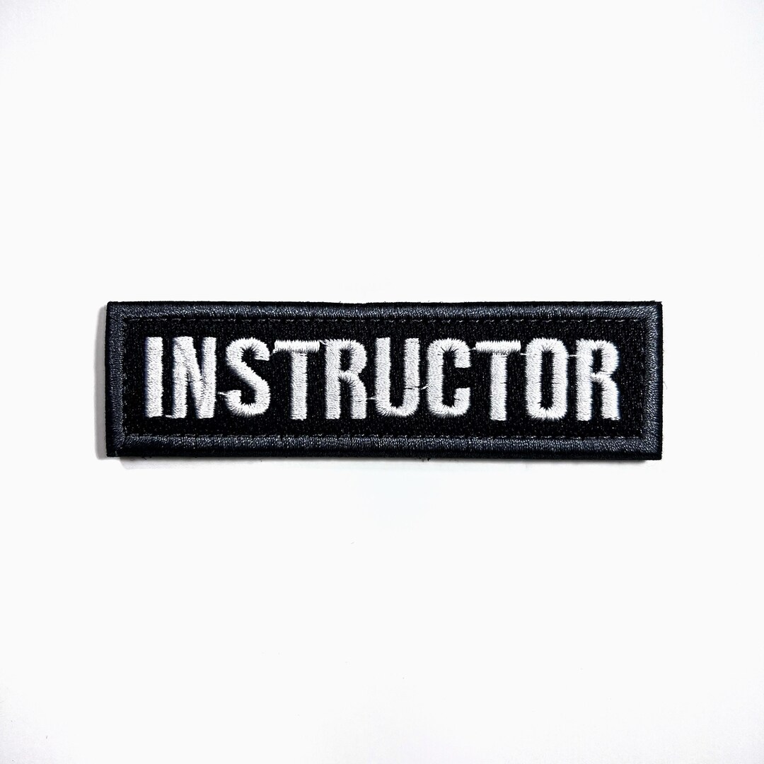 Instructor Patch With Hook and Loop Tape for Book Covers, Backpacks ...