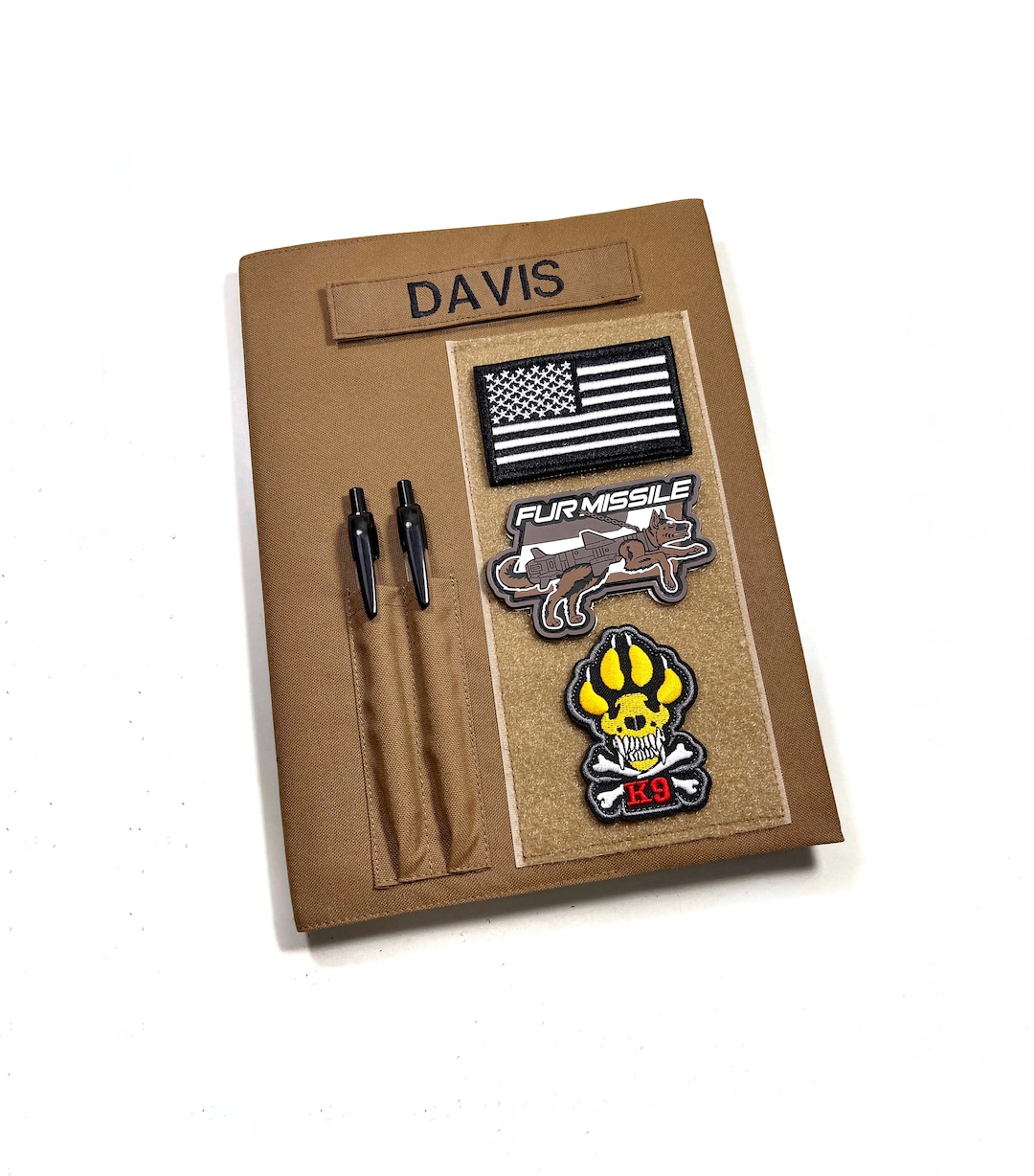 Military Book Cover for Big Record Book (10.5 X 8 In.) With Loop Tape ...