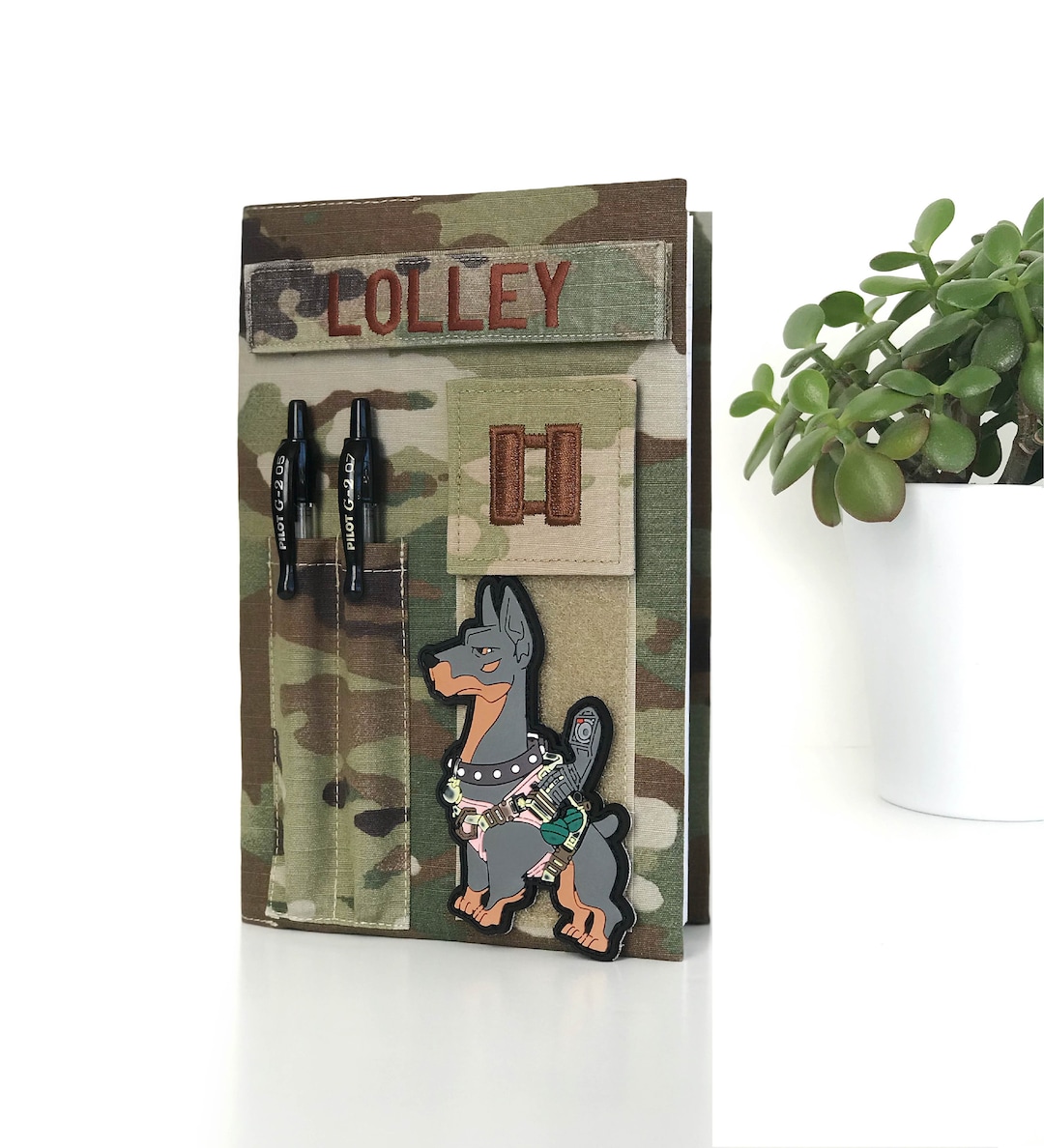 Book Cover for Green Leader Journal 5x8” With Tape for Patches | Army ...