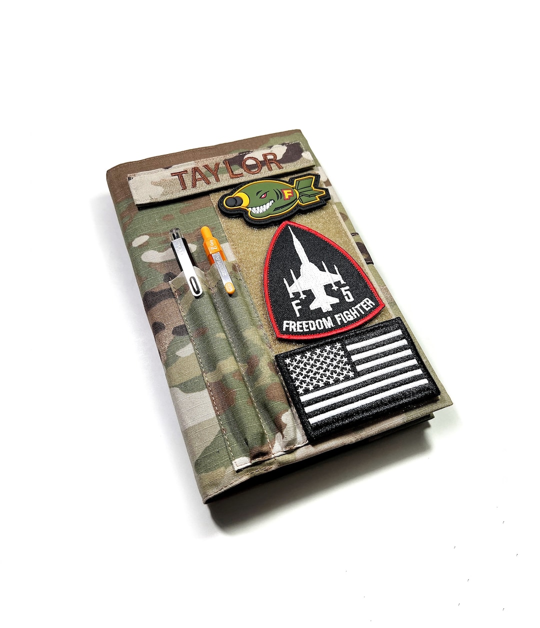 Book Cover for Military-method Notebook by N. Mcpherson With Loop Tape ...