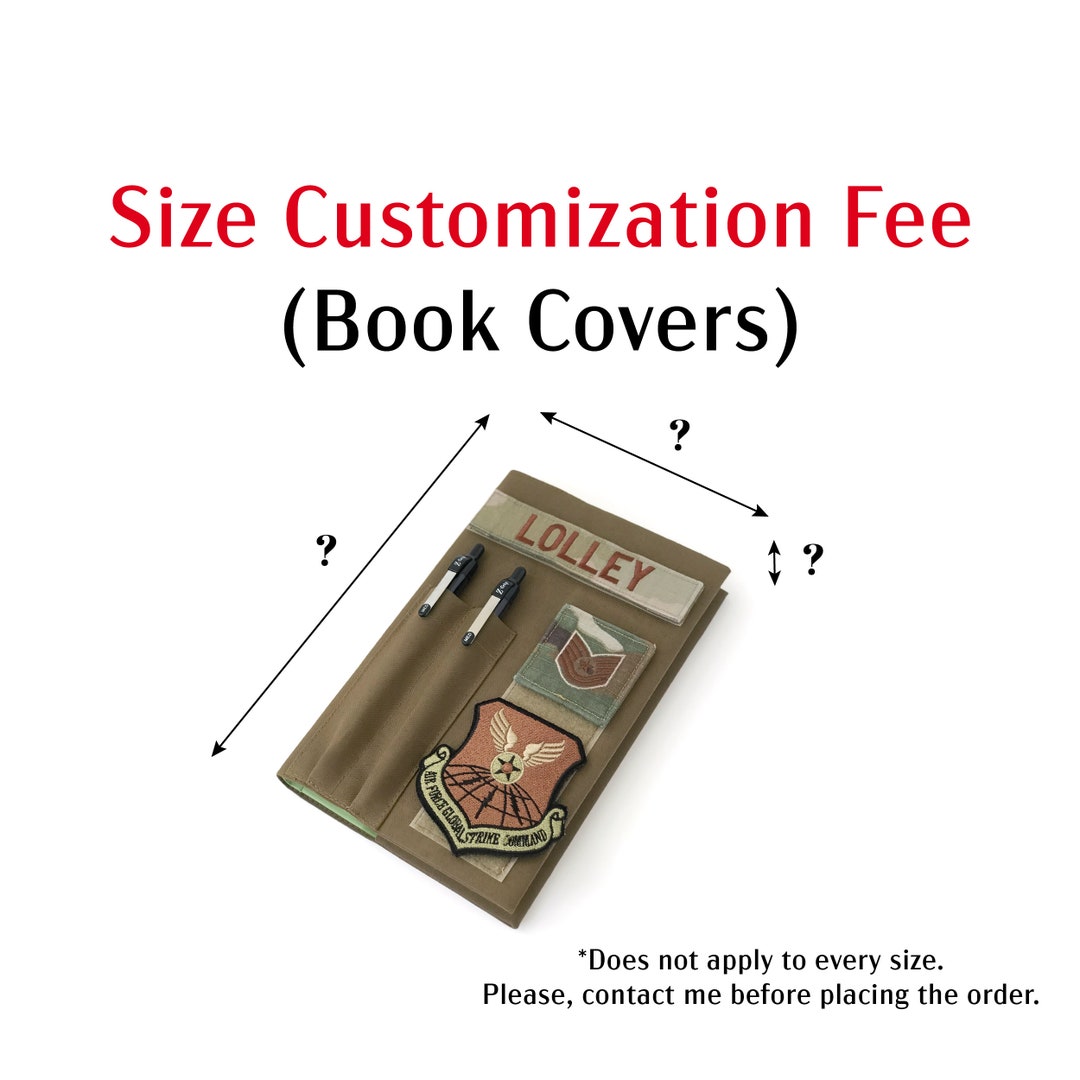 Size Customization Fee for Book Covers - Etsy