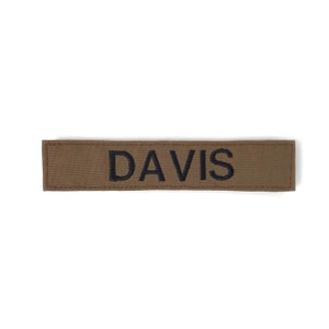Embroidered Name Tag With Hook Tape | Military Accessories. Handmade in ...
