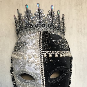 Full Face Mask - “noire Blanc” - Etsy