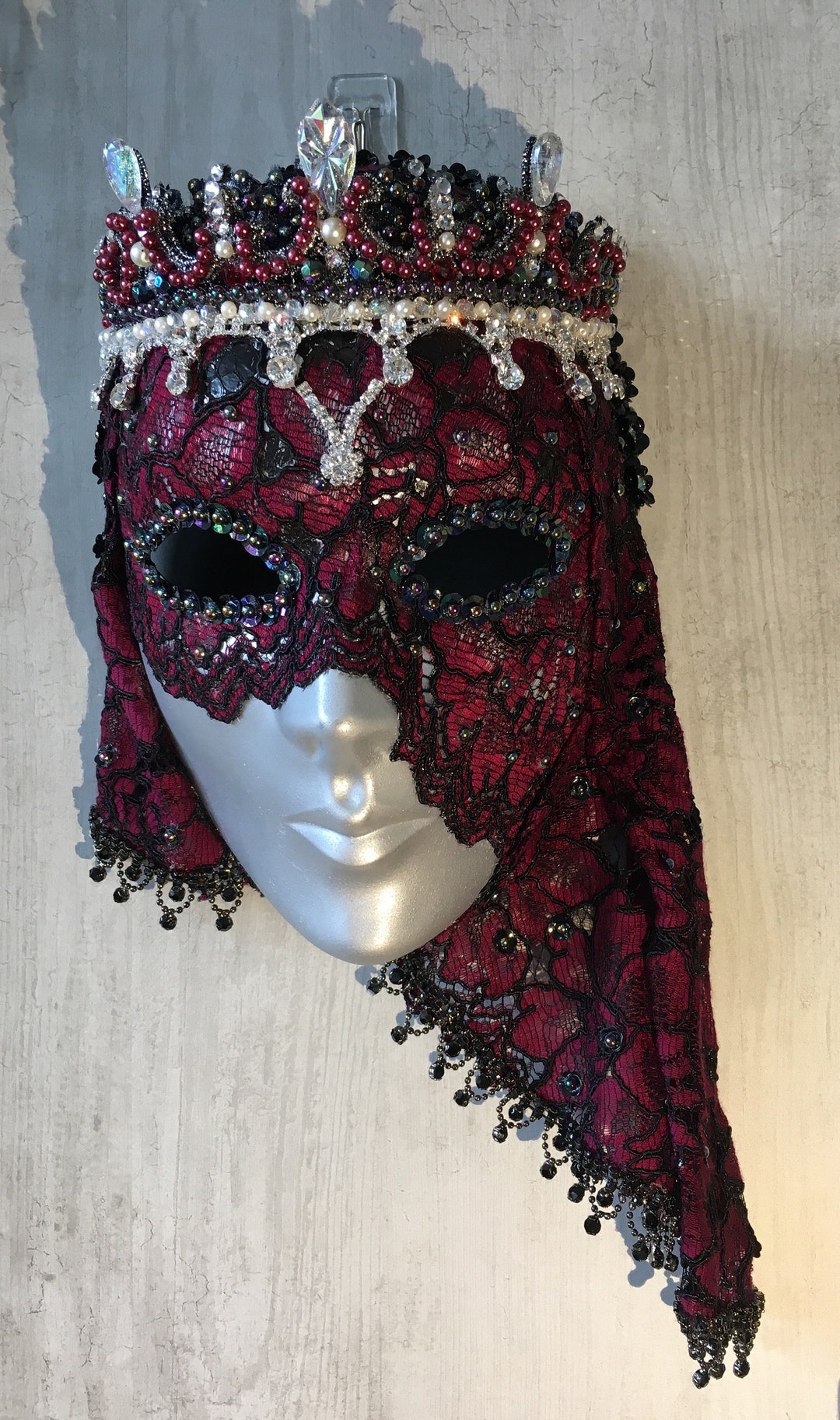 Handcrafted Full Face Decorative Mask ventura - Etsy