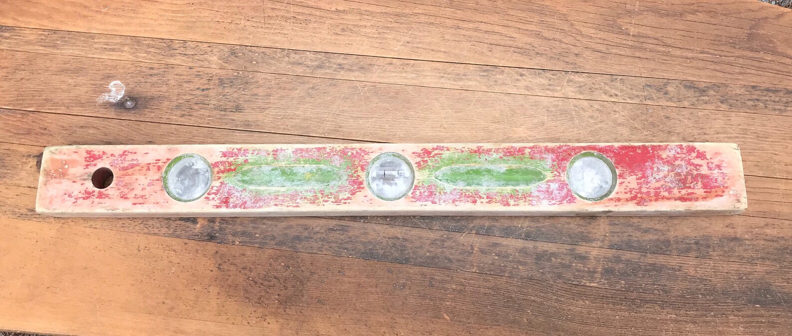Wooden Vintage Level 24 Inch Level, Wooden Tool - Etsy