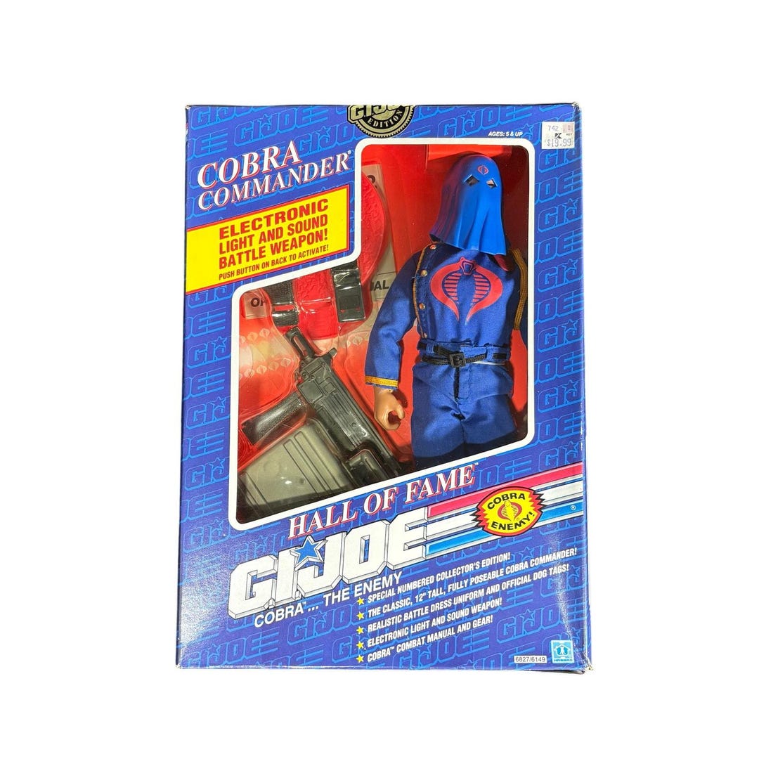 Vintage G.I. Joe Hall of Fame Cobra Commander 12" Action Figure NIB ...