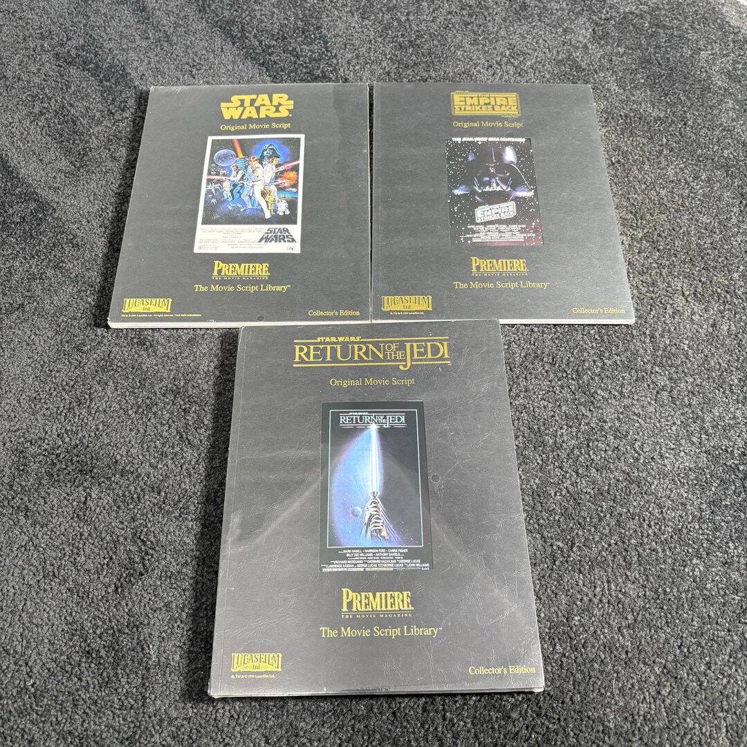 Star Wars Original Trilogy Movie Script Library Set, Collector's ...