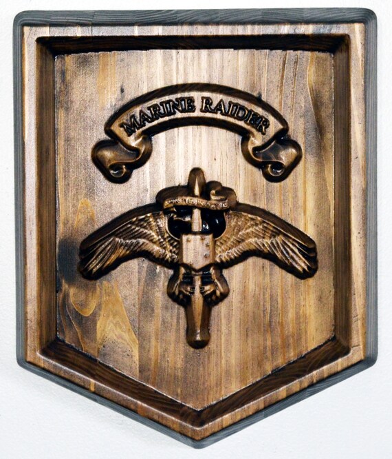 USMC Raider Dagger Marine Special Operator Insignia Stained | Etsy
