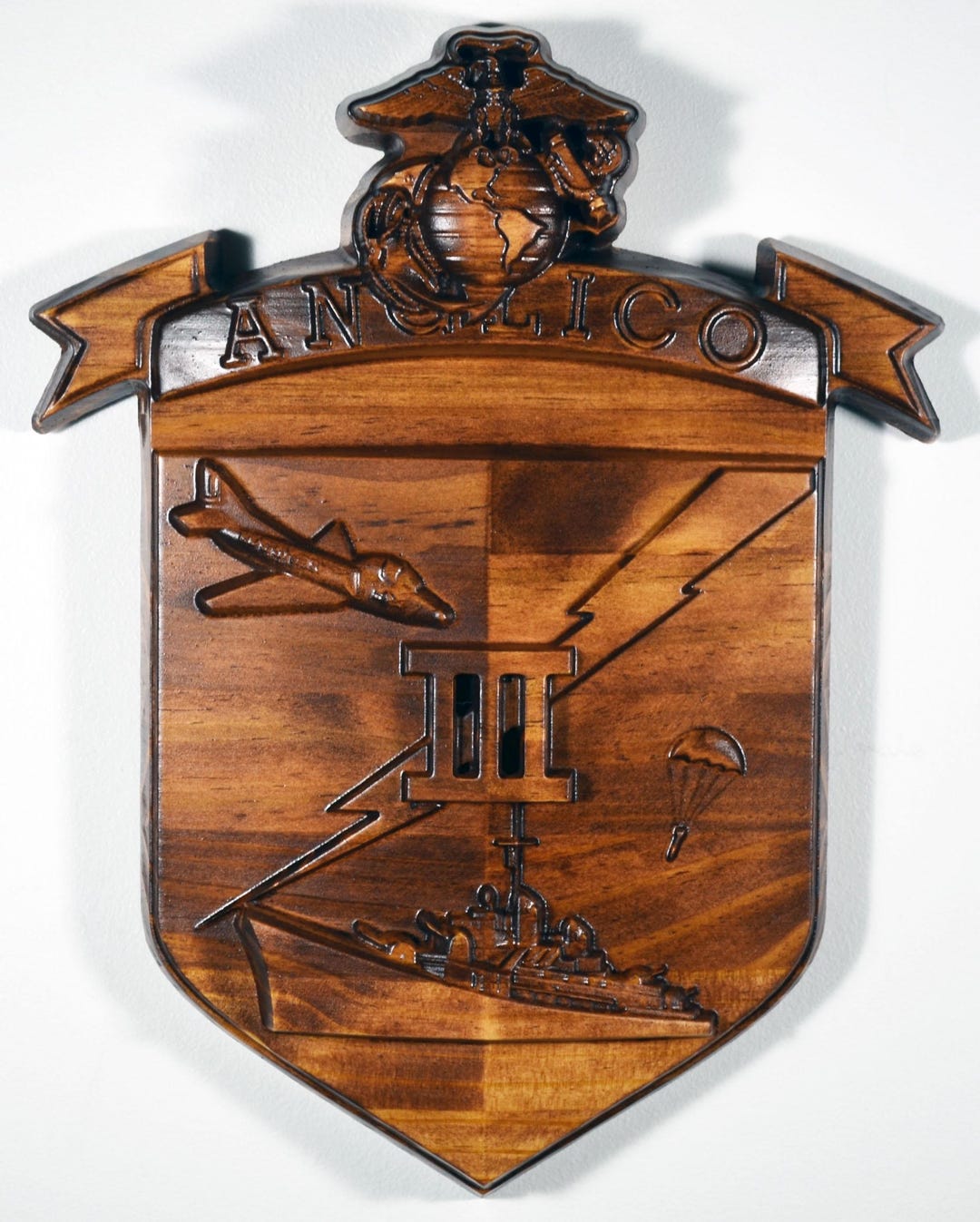 USMC 3rd Anglico 12", Unit Emblem, US Marine Corps, Military Plaque - Etsy