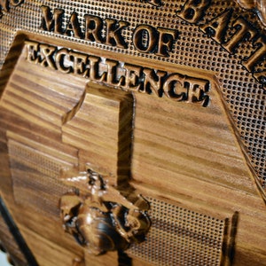 USMC 1st Landing Support Battalion, Red Patchers, 3d Wood Carving ...