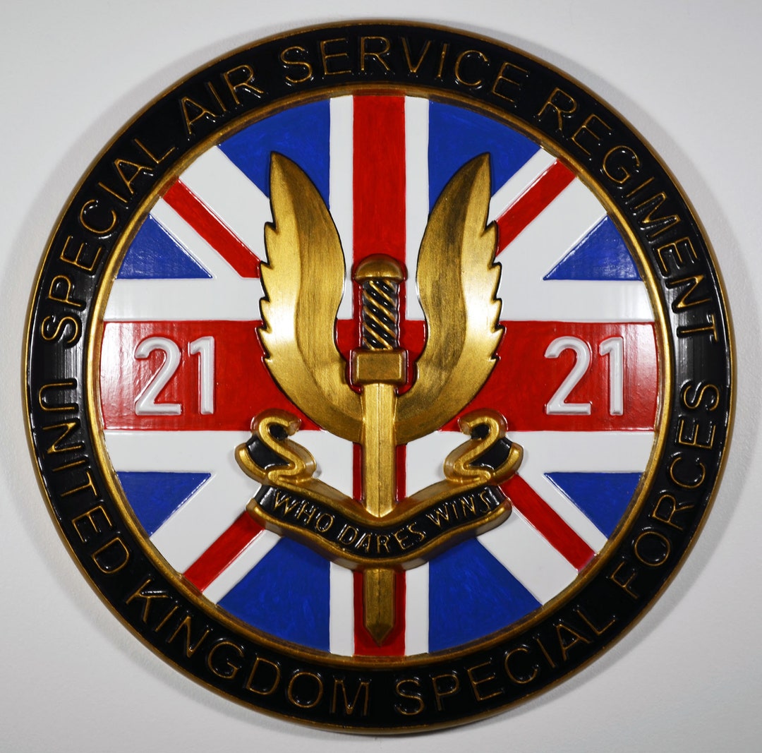 Special Air Service 21 (SAS) Emblem Painted, CNC Military Plaque - Etsy