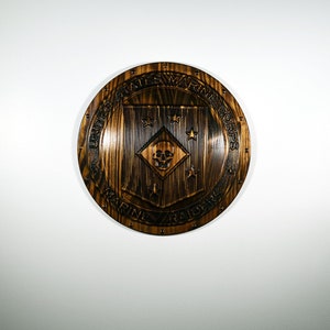 USMC Marine Raiders Shield, Stained 3d Wood Carving, Military Plaque - Etsy