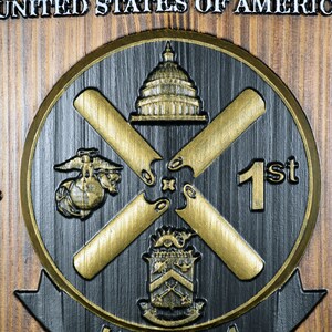 USMC HMX-1, Marine Helicopter Squadron One, 3d Wood Carving, Military ...