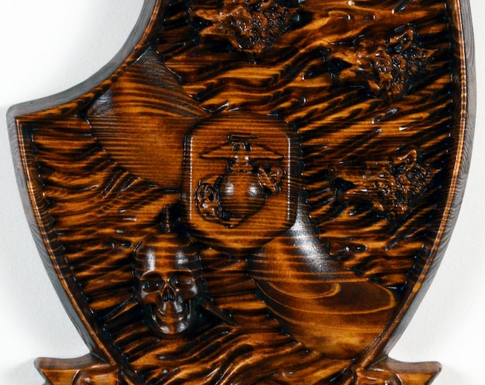 3rd Light Armored Reconnaissance Battalion, USMC 3d Wood Carving ...