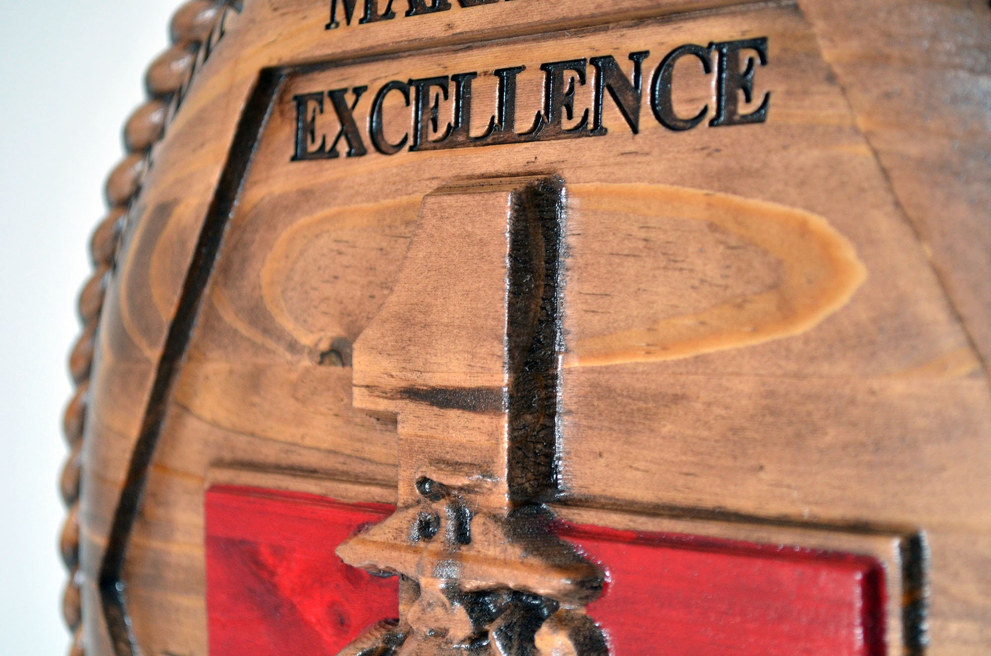 USMC 1st Landing Support Battalion Red Patchers 3d wood | Etsy