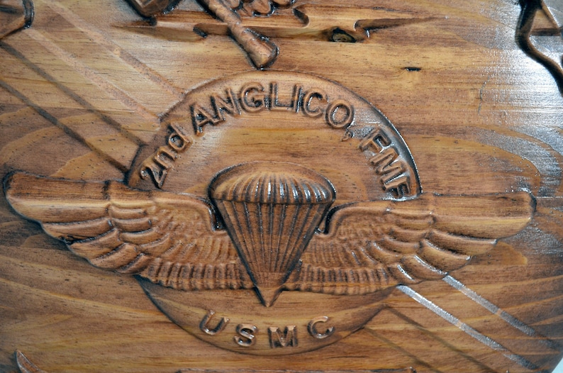 USMC 2nd Anglico, Unit Emblem, US Marine Corps, Military Plaque - Etsy