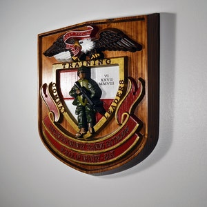 USMC Advanced Infantry Training Battalion East, Painted Military Plaque ...