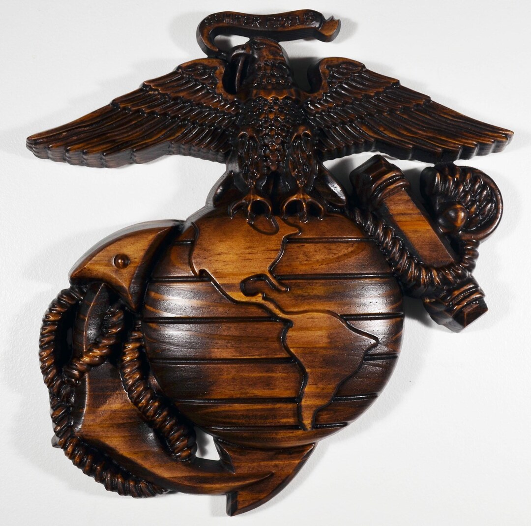 USMC Eagle Globe Anchor 12", Marine Corps, EGA, Java, Military Plaque ...