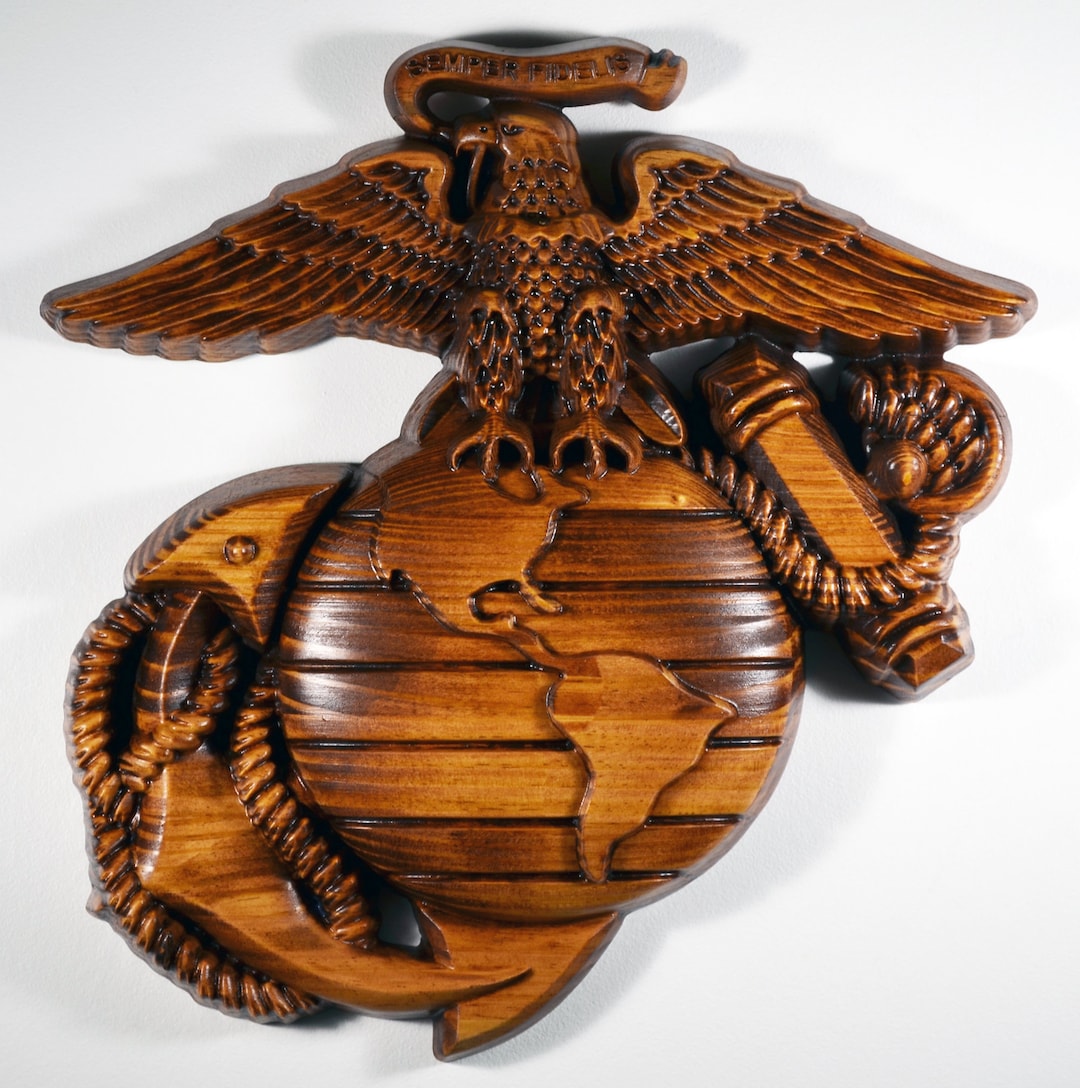 USMC Eagle Globe Anchor, Marine Corps, EGA, Military Plaque - Etsy