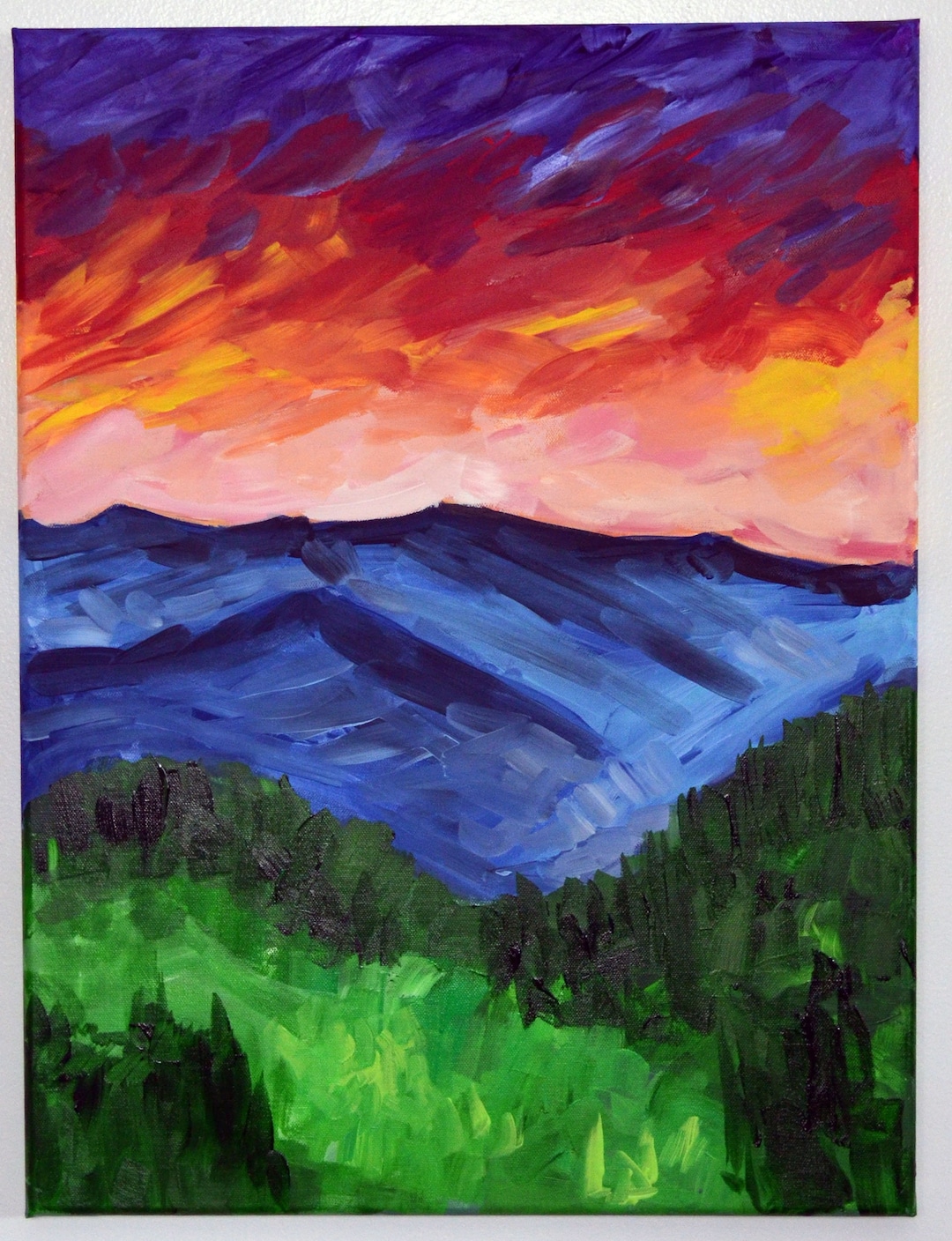 Simple Acrylic Landscape Painting