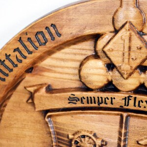 USMC 3rd Battalion 11th Marines, US Marine Corps Wood Plaque, Stained ...