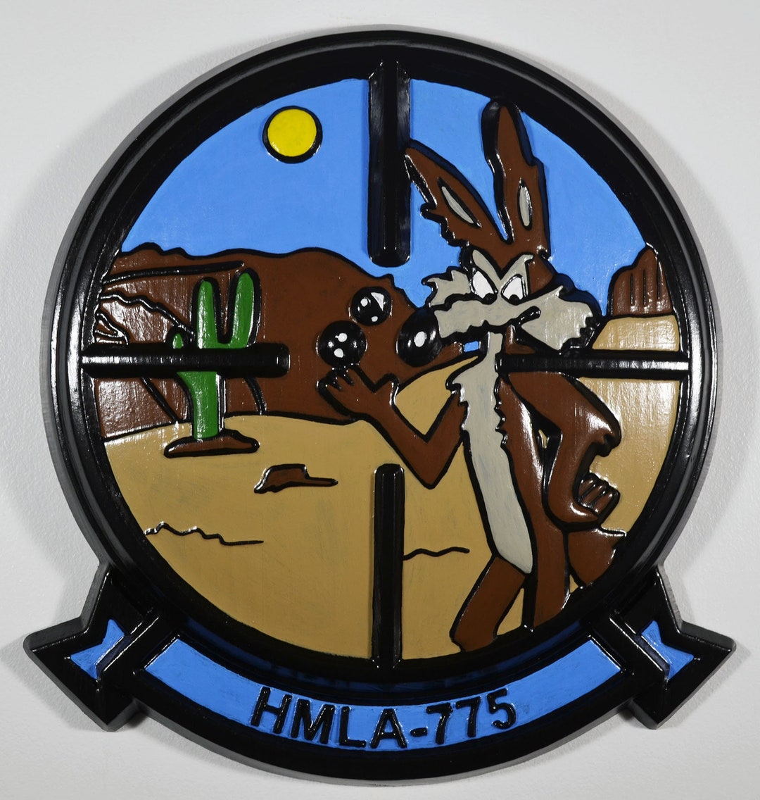 USMC Light Attack Helicopter Squadron, Coyotes, HMLA 775, 3d Wood ...