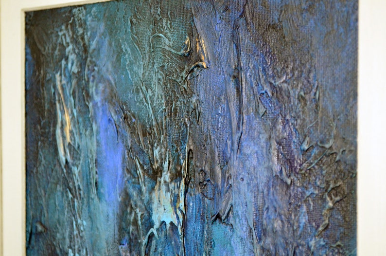 Abstract Heart Art Watercolor and Acrylic Painting on Canvas - Etsy