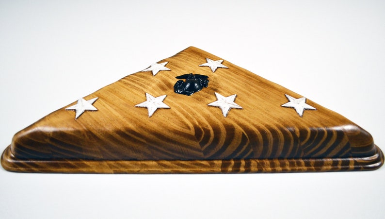USMC Folded Flag, Marine Corps Keepsake, Military Plaque - Etsy