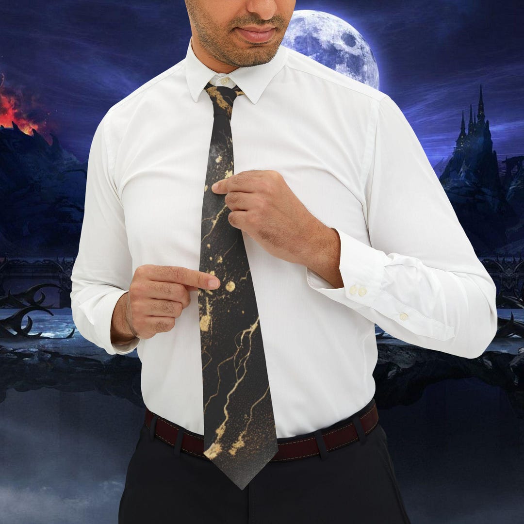 Clair Obscur: Expedition 33 Necktie, Gamer Geek Style, Soft Satin ...