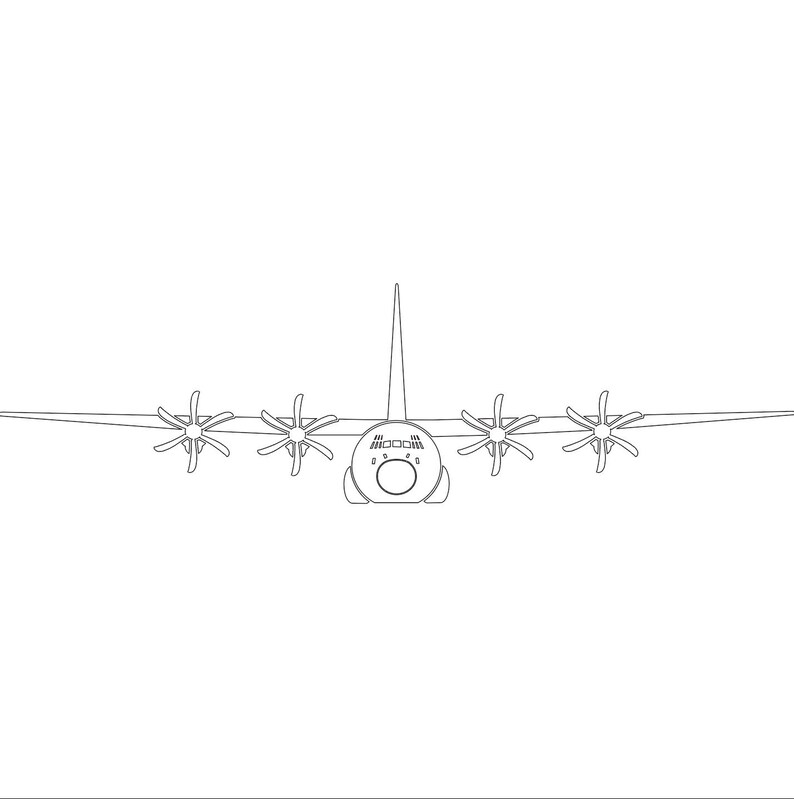 C-130J Detailed SVG - Etsy