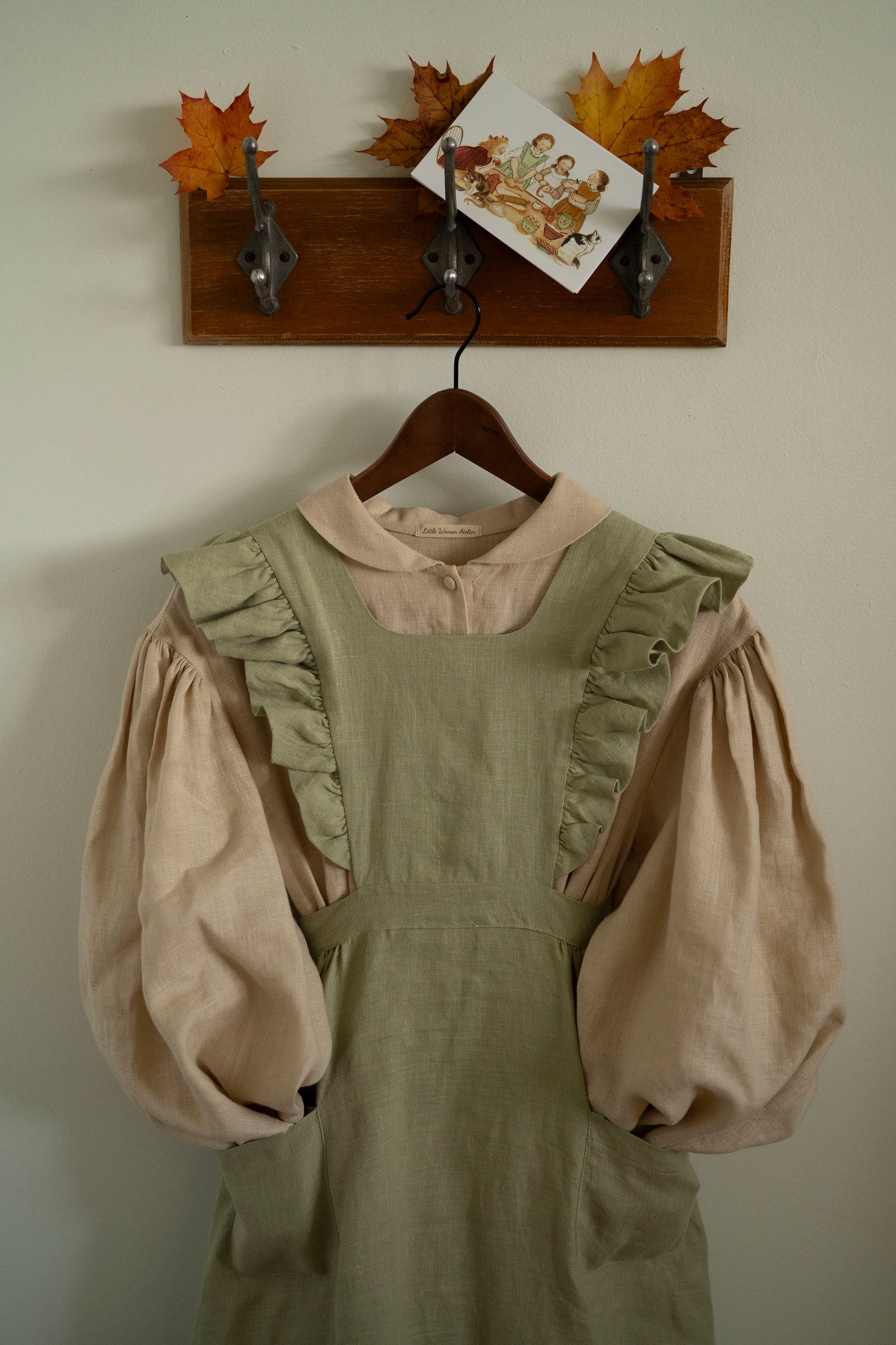 Ready to Ship | Meg Pinafore, Linen Apron - Etsy