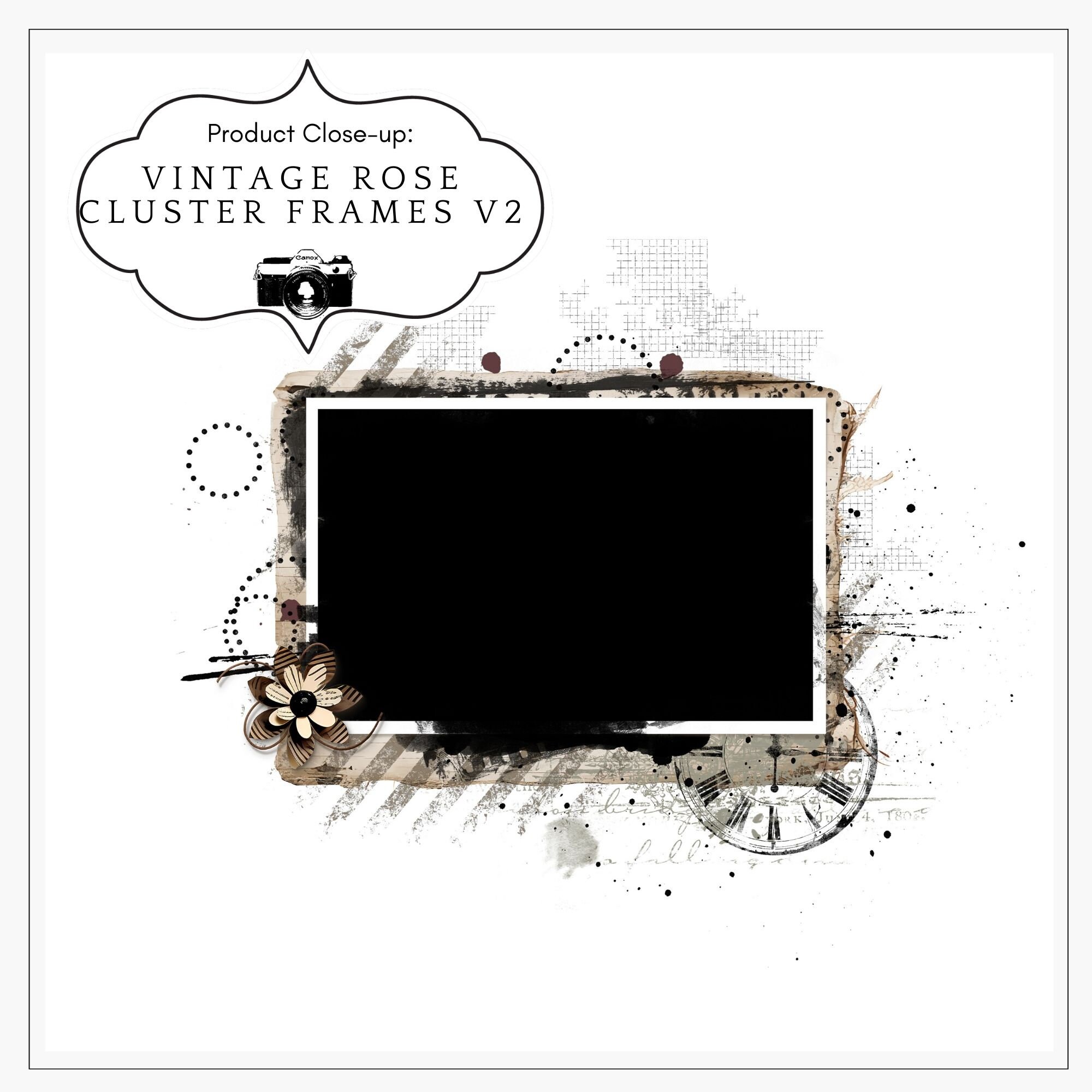 Digital Frames PNG Scrapbook Frames PNG Clipart Vintage Rose Heritage ...