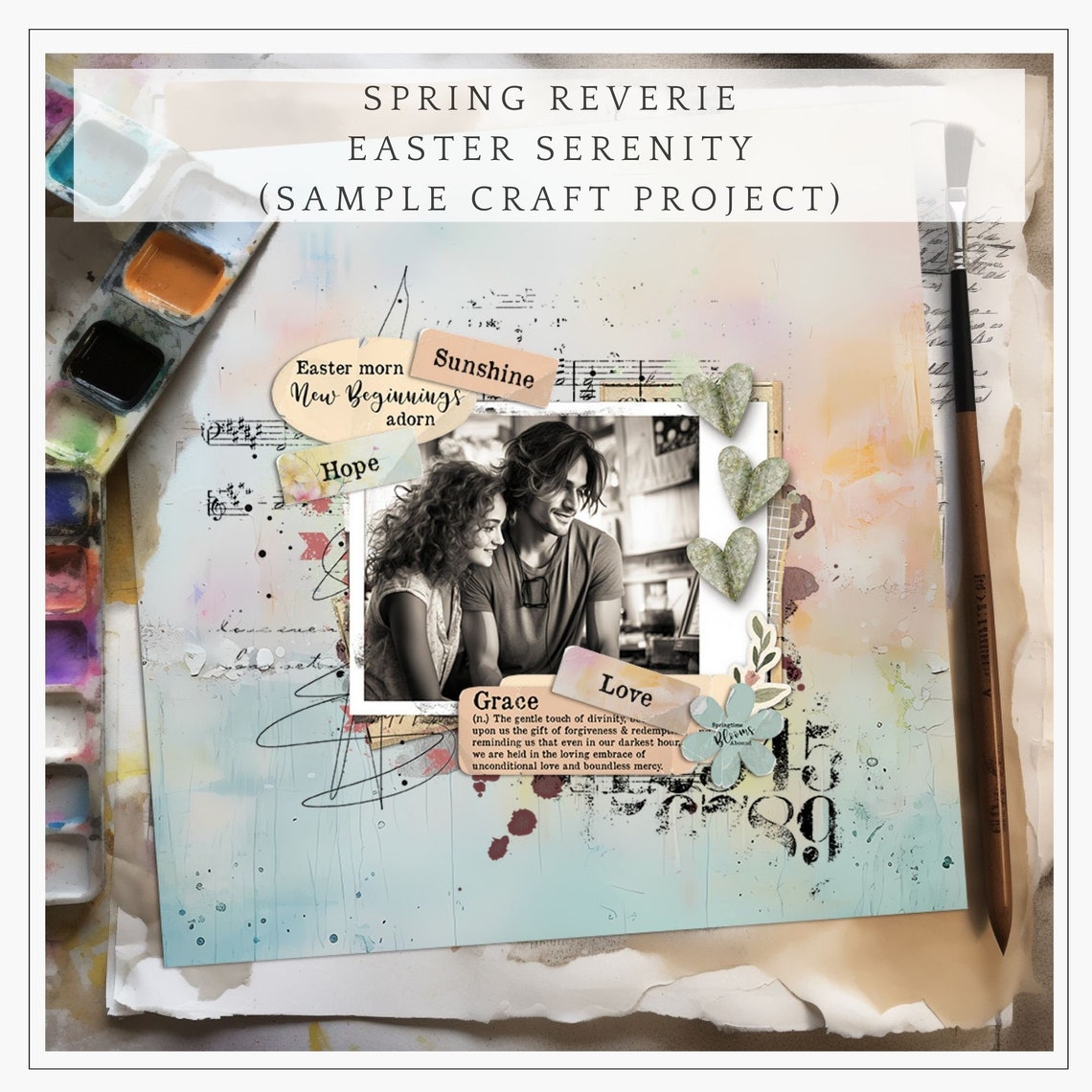Spring Words Printable Sentiments Easter Clipart Words for Journals ...