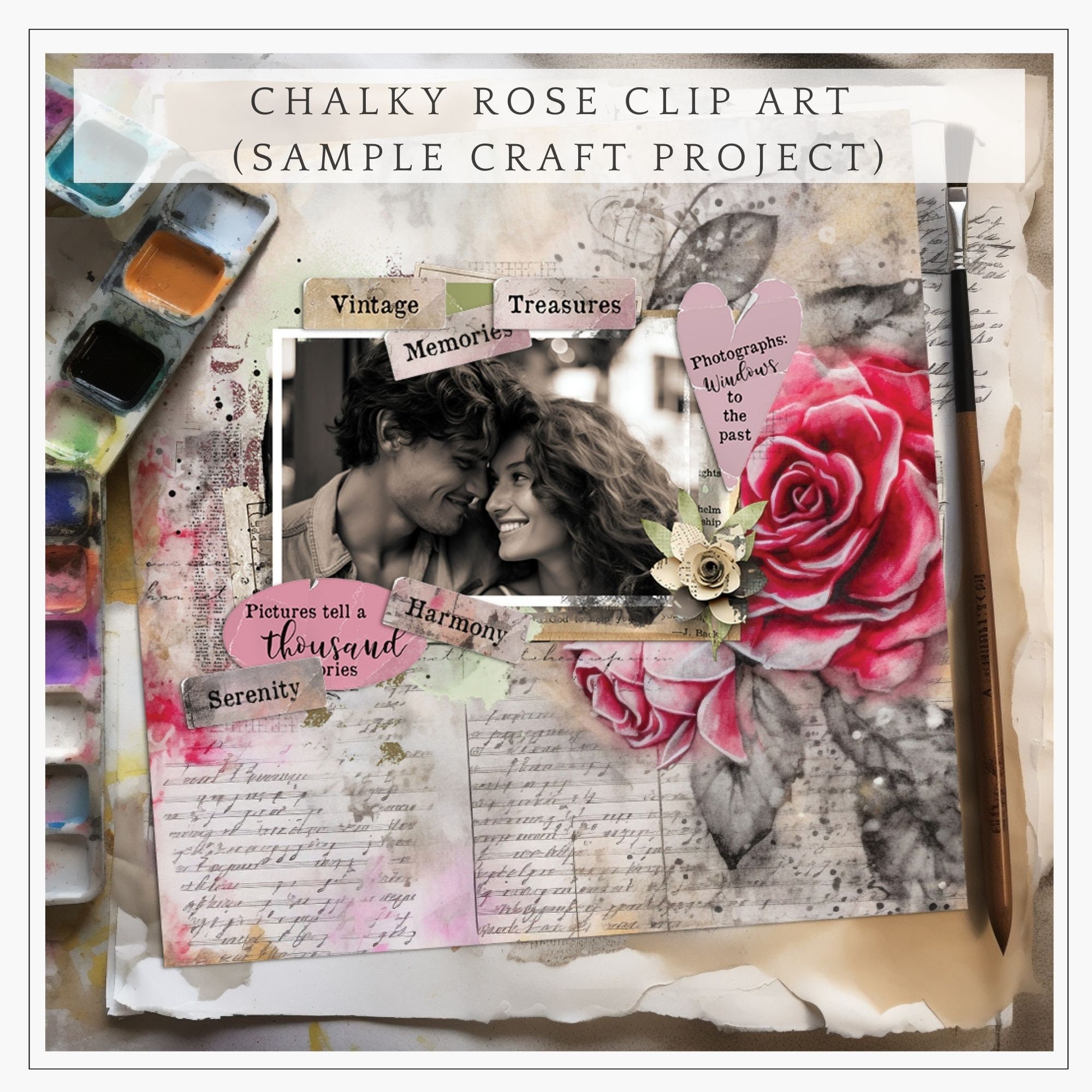 Memory Keeping Clipart Scrapbook Word Art Vintage Fussy Cut Shabby Chic ...