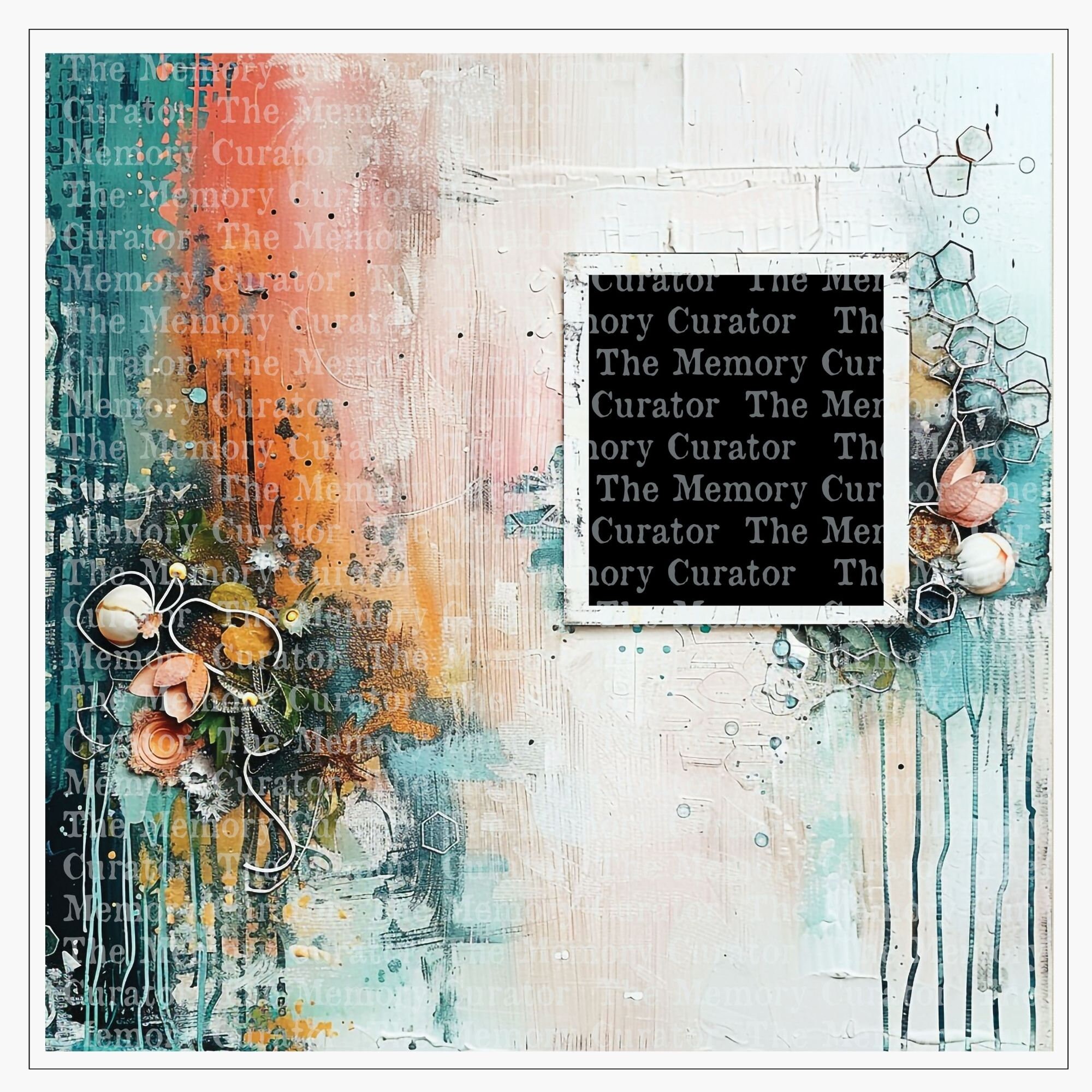 12x12 Quick Page Spackled Canvas Photobook Album Digital Memory Book ...