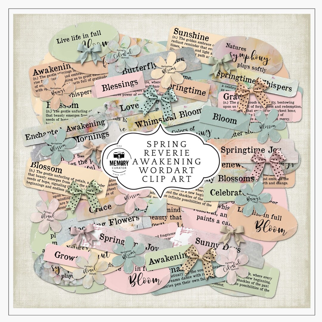 Spring Word Art Design Words for Journals Spring Quotes Printable ...