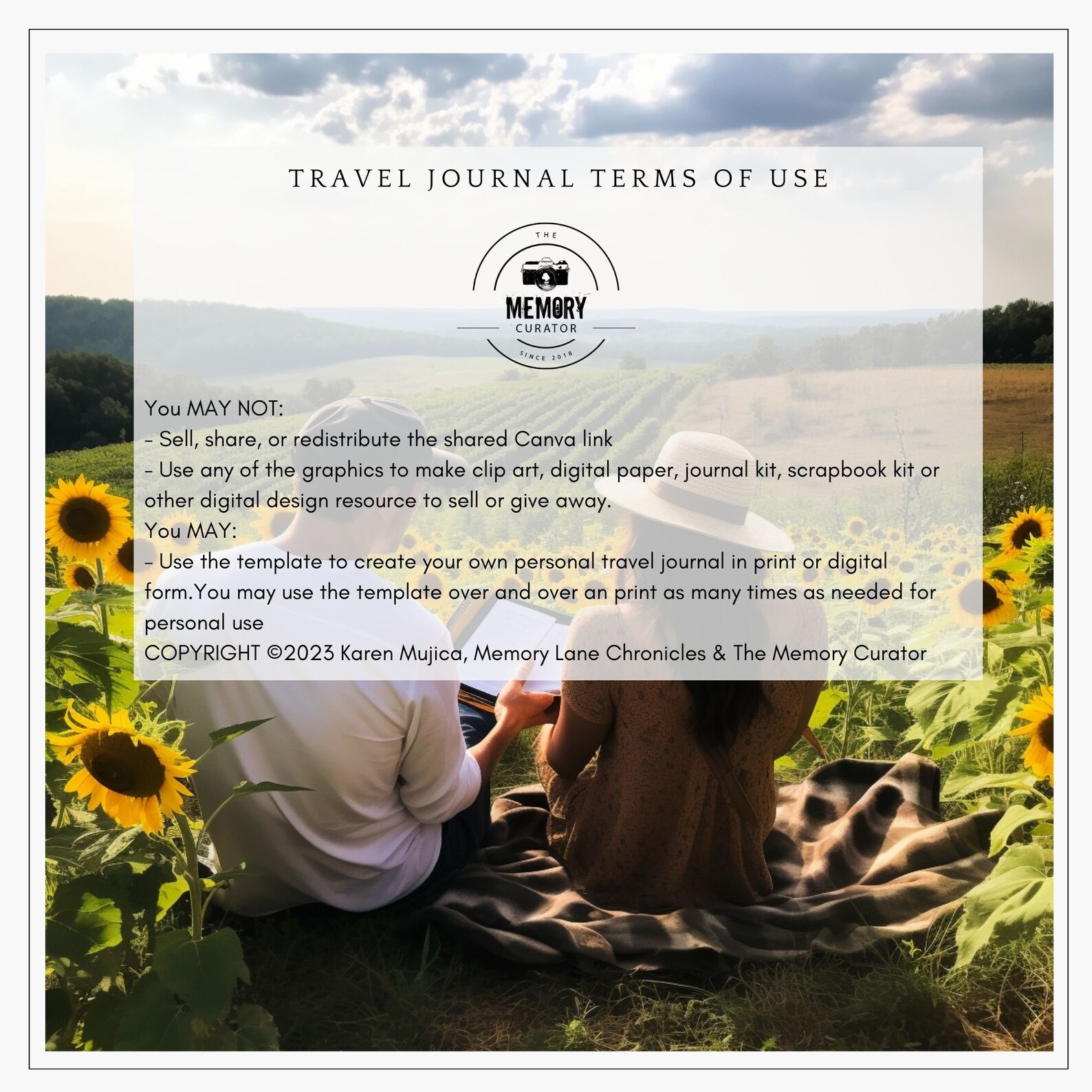 Sunlit Vacation Photo Book Template Photo Book Sunflowers Vacation ...